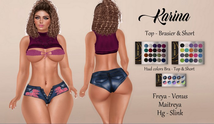 Second Life Marketplace F Karina Outfit Fatpack